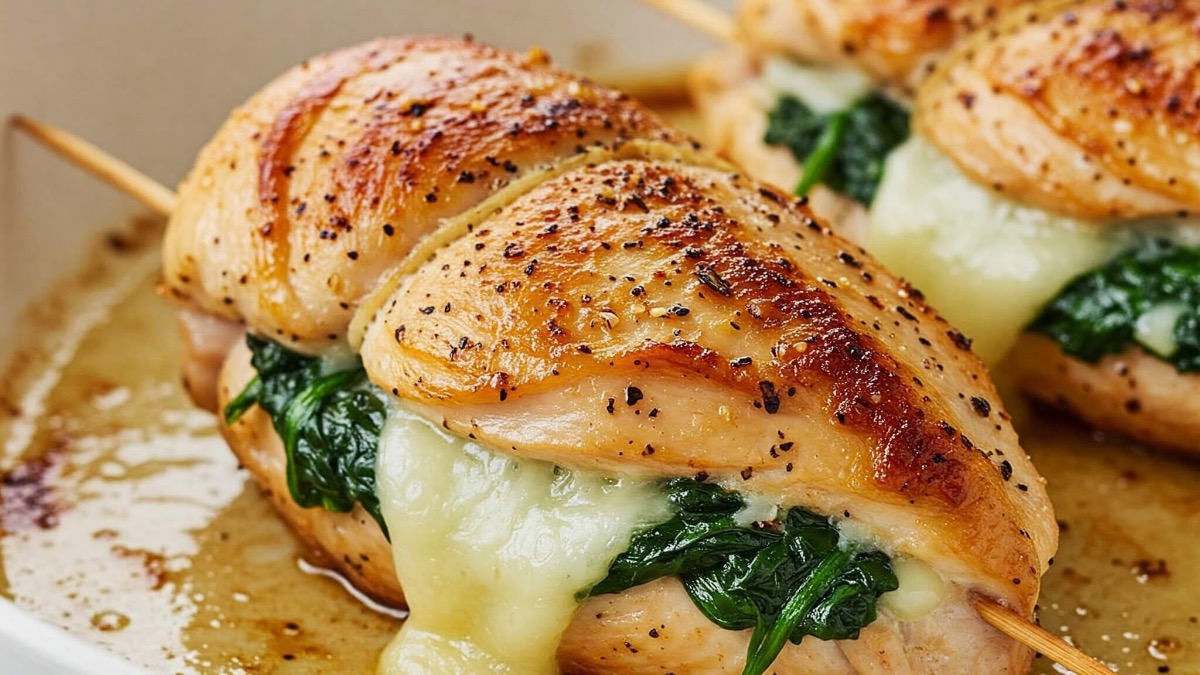 Spinach and Gruyère Stuffed Chicken Breast - The Eating Emporium